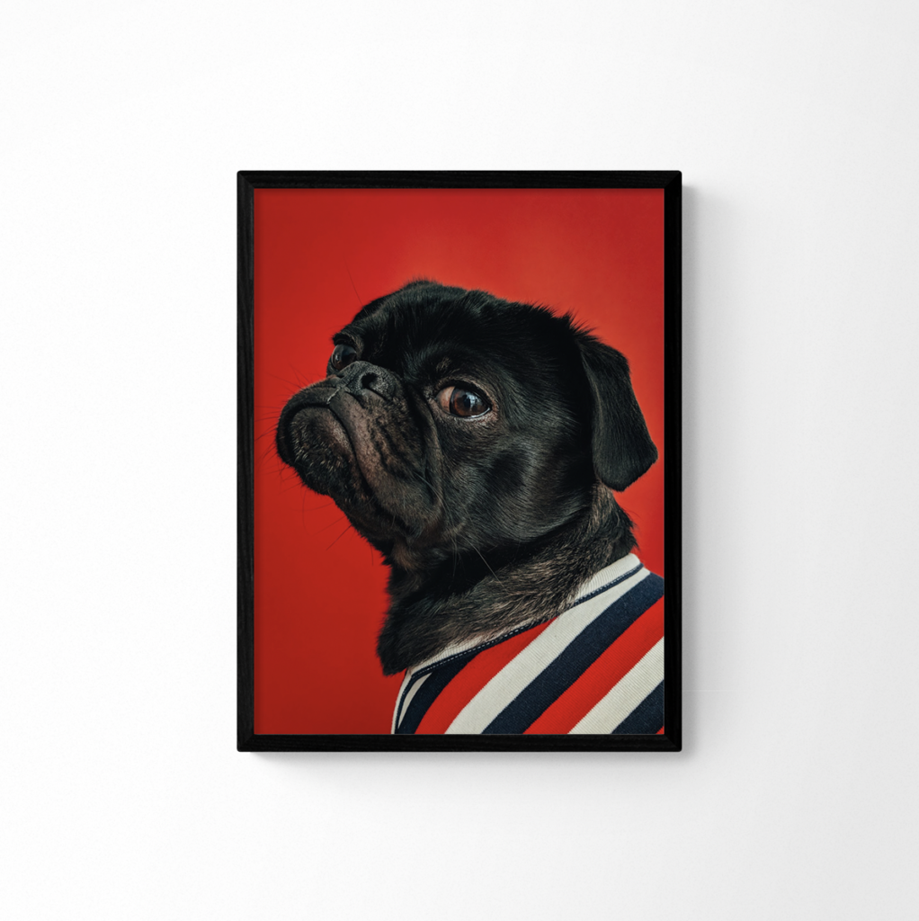 Red Pug Dog - DoseArt
